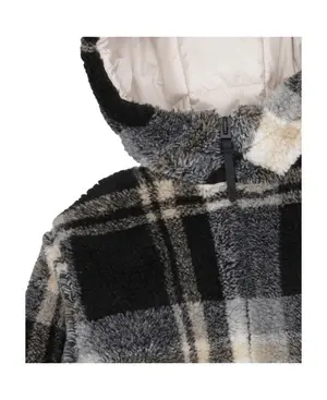 IL GUFO Hooded Plaid Jacket