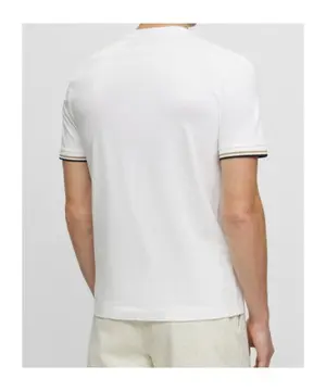 Hugo Boss Stripe-trim Crewneck T-shirt