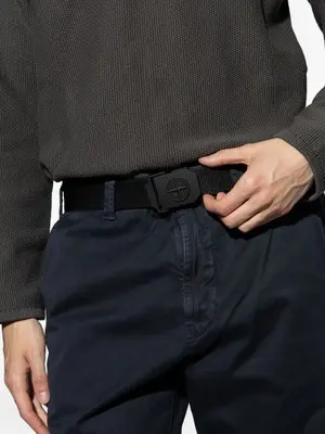 Stone Island Logo Compass Box Buckle Belt