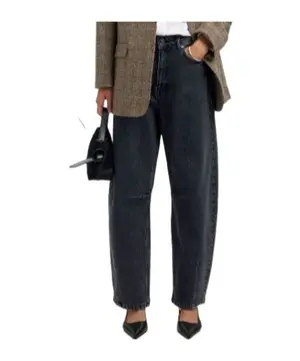 SELECTED Belt Loop Jeans - Black