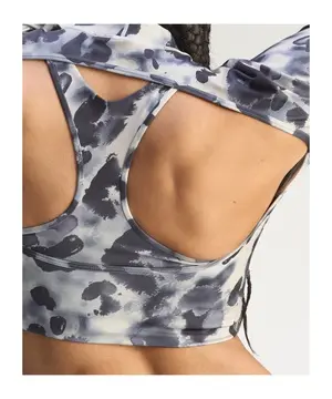 Adidas By Stella McCartney Animal-pattern Compression Top