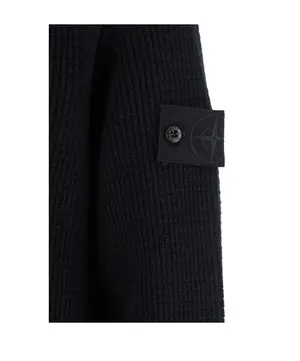 Stone Island Logo Patch Zip-up Cardigan