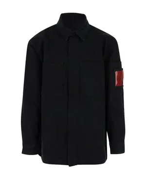 44 LABEL GROUP Hangover Long Sleeved Overshirt - Black