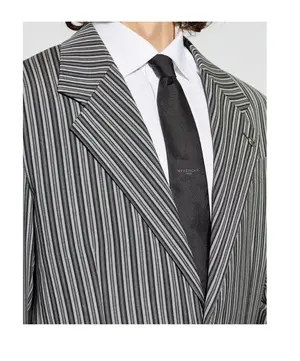 Givenchy Logo Embroidered Silk Neck Tie