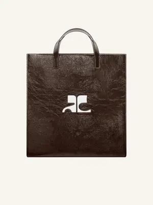 COURREGES Courrèges Reedition Logo Patch Zip-up Shoulder Bag