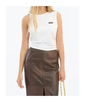 ROTATE BY BIRGER CHRISTENSEN Logo Patch Sleeveless Top