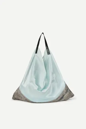 SAMSOE SAMSOE Saelli Landscape-print Silk Shoulder Bag