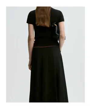 BY MALENE BIRGER Alicia Fitted T-shirt - Black