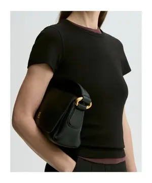 BY MALENE BIRGER Alicia Fitted T-shirt - Black