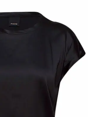 Pinko Crewneck Satin T-shirt