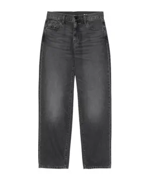 Carhartt Work In Progress Logo-patch Jeans - Black