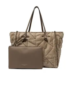 GIANNI CHIARINI Quilted Tote Bag With Removable Clutch