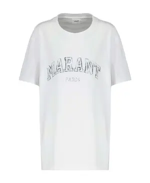 Isabel Marant Étoile Honore 'marant' Cotton Tee-shirt - White