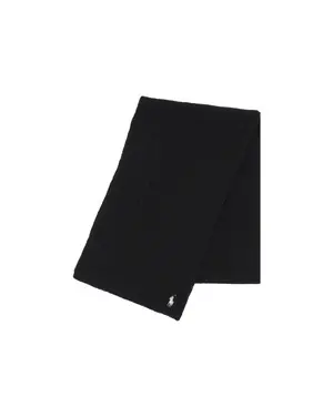 Polo Ralph Lauren Pony Embroidered Cable-knit Scarf