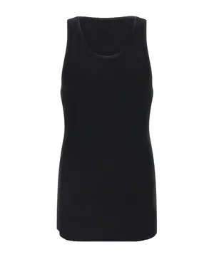 THOM KROM 947 Ribbed Tank Top - Black