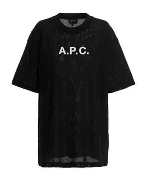 A.p.c. Logo-print Cotton T-shirt - Black
