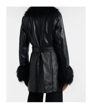NILI LOTAN Sefa Lace-up Leather Jacket