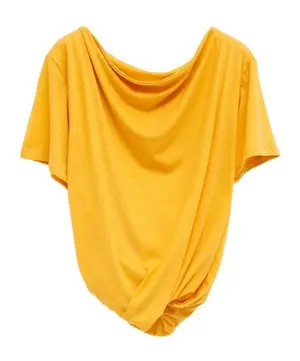 BASERANGE Short-sleeved Top - Yellow