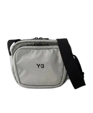 Y3 Logo-print Messenger Bag - Gray