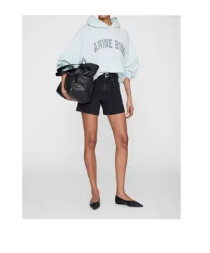 ANINE BING Hooded Sweatshirt With Logo