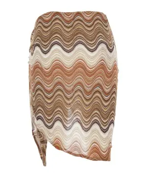 MC2 SAINT BARTH Sery Wave Long Knitted Skirt