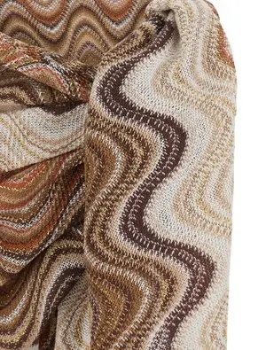 MC2 SAINT BARTH Sery Wave Long Knitted Skirt