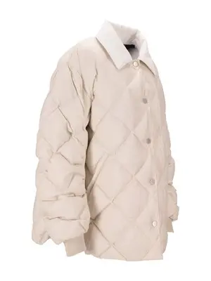 LEMPELIUS Corduroy-collar Quilted Jacket