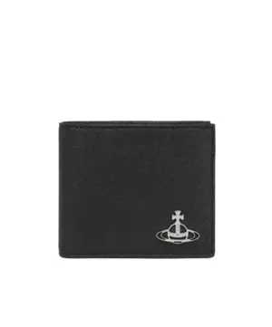 VIVIENNE WESTWOOD Orb Plaque Bi-fold Wallet - Black