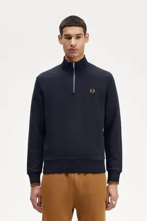 Fred Perry Semi-zipped Sweatshirt