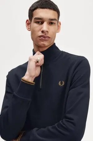 Fred Perry Semi-zipped Sweatshirt