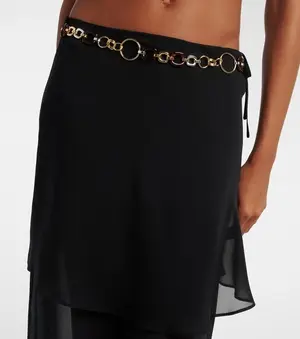 Christopher Esber Belted Silk Wide-leg Pants
