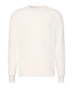 Calvin Klein Textured Crewneck Sweater - White