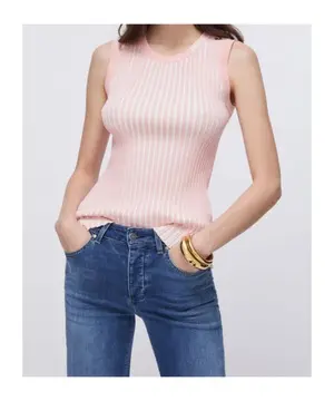 Liu Jo Two-tone Ribbed Tank Top