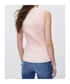 Liu Jo Two-tone Ribbed Tank Top