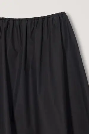 DUNST Lace-trimmed Drawstring Midi Skirt