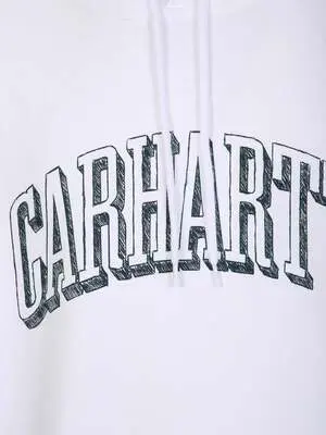 Carhartt Work In Progress Logo-printed Drawstring Hoodie