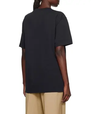 Maison Kitsuné Trophy Pattern Round Collar T-shirt