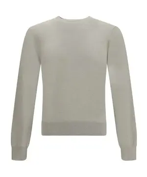 CRUCIANI Crewneck Cashmere Knitted Sweater - Gray
