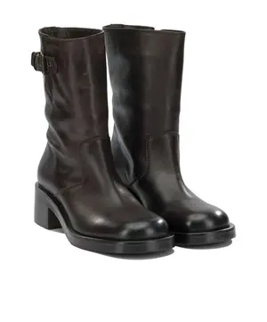 STRATEGIA Round-toe Ankle Boots