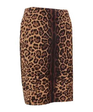 Lela Rose Leopard-print Midi Pencil Skirt