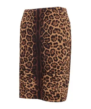 Lela Rose Leopard-print Midi Pencil Skirt