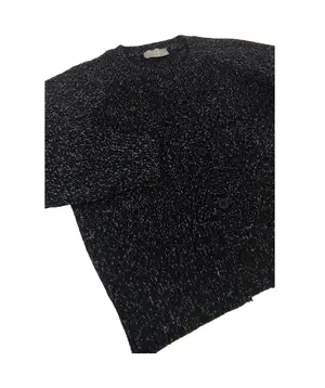 IL GUFO Two-tone Lurex-knit Cardigan