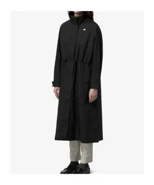 K-WAY Barbrein Drawstring Coat - Black