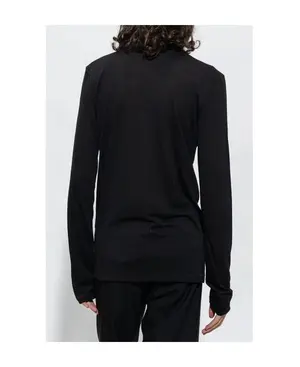 JIL SANDER Long-sleeved Logo-printed Jumper