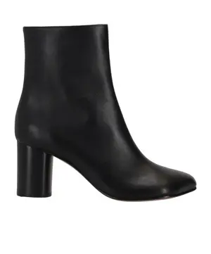 NICCOLO PASQUALETTI Obliqua Leather Ankle Boots - Black