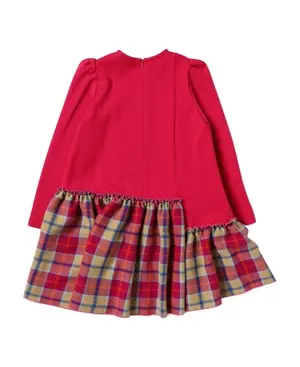IL GUFO Stitched Design Round-neck Dress