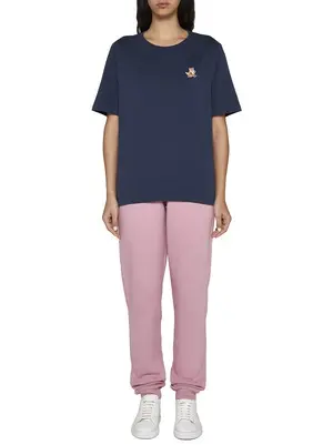Maison Kitsuné Aison Kitsuné Speedy Fox Patch Crewneck T-shirt