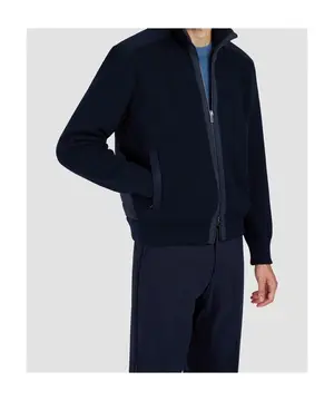 PAUL  SHARK Zip-up Wool Cardigan