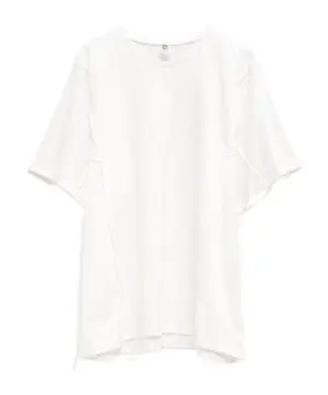BASERANGE Crew Neck Short-sleeved T-shirt - White