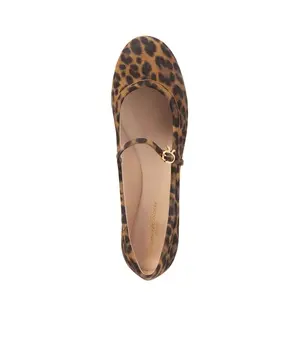 GIANVITO ROSSI Carla Leopard-print Ballerina Flats